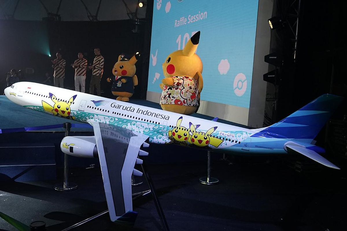 Ada Pesawat Pikachu Berbaju Batik dari Garuda Indonesia dan Pokemon