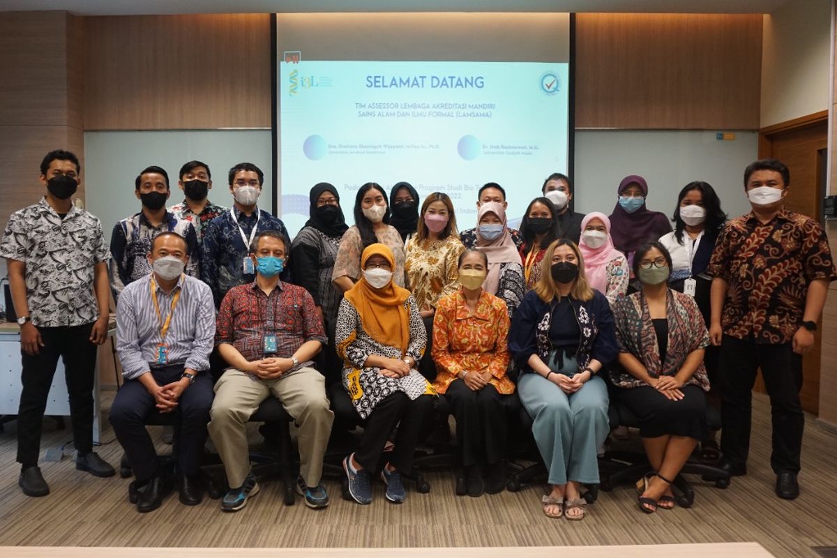 I3L Mendapatkan Akreditasi "Unggul" untuk Prodi Bioteknologi