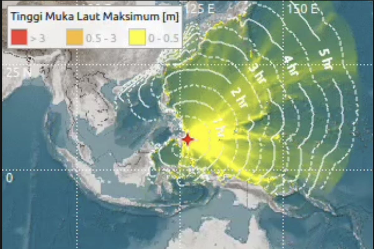 Gempa M 7,4 Guncang Laut Filipina Picu Tsunami di Talaud Sulut, BMKG ...