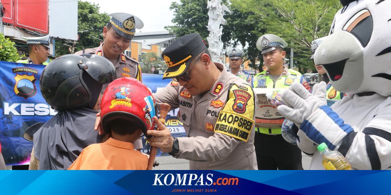 Operasi Zebra Candi 2025 di Kebumen, Pengendara Malah Dapat Sembako dan Hadiah