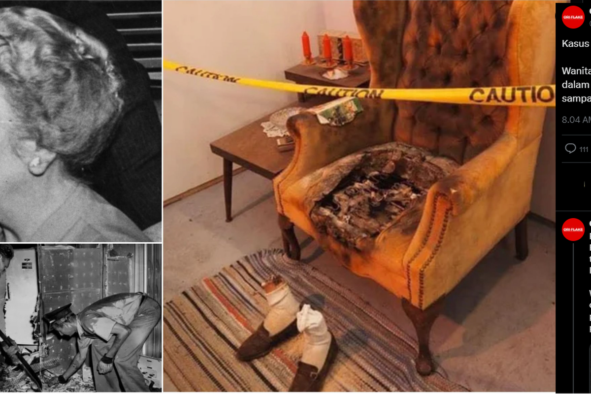 Misteri Kematian Mary Reeser, Ditemukan Terbakar Jadi Abu dengan Seisi ...