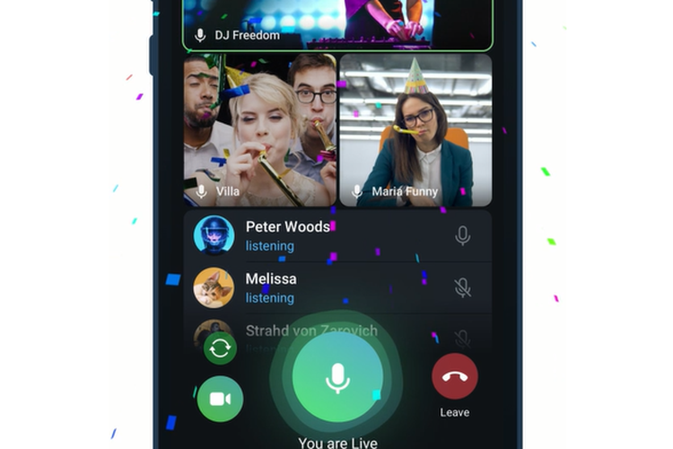 Video Call Grup Telegram Kini Bisa Ditonton hingga 1.000 Orang