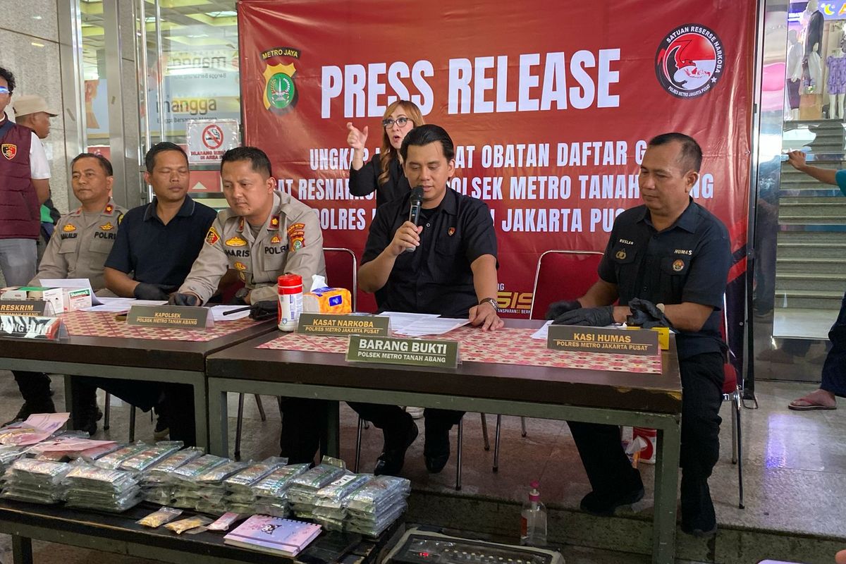 Pengedar Obat Keras di Tanah Abang Ditangkap, 31.900 Butir Tramadol Disita