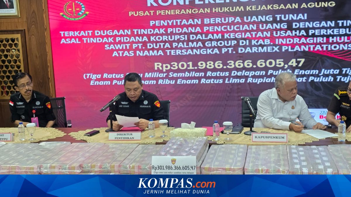 Penampakan Rp 301 Miliar Uang Sitaan Terkait Kasus PT Duta Palma Group