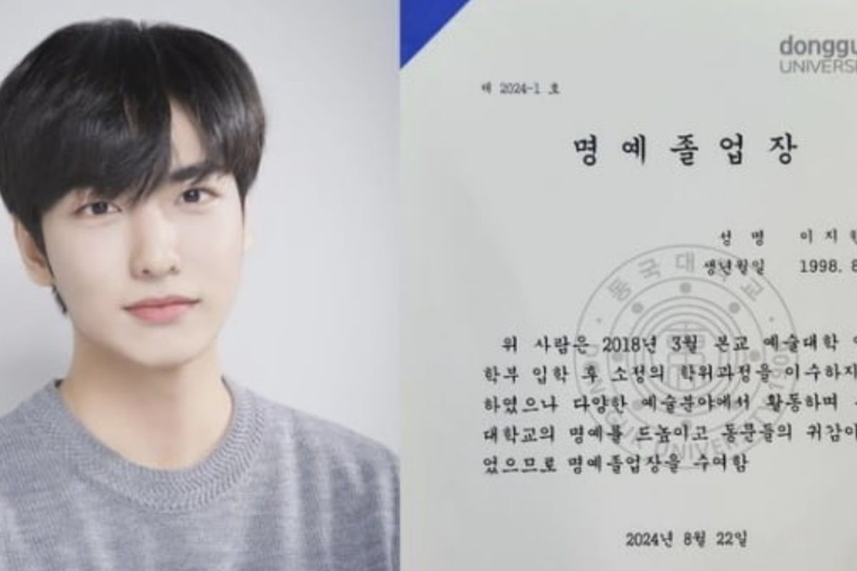 Tangis Ibunda Lee Ji Han Terima Penghargaan Kelulusan Putranya yang ...