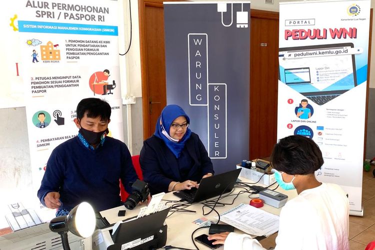 Bantu WNI di New Normal Italia, KBRI Roma Adakan Warung Konsuler