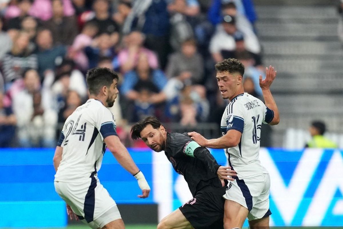 Hasil Vancouver Whitecaps Vs Inter Miami 2-0: Messi Dibuat Frustrasi