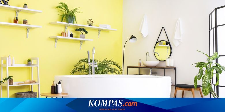 6 Ide Dekorasi Kamar Mandi dengan Warna Kuning