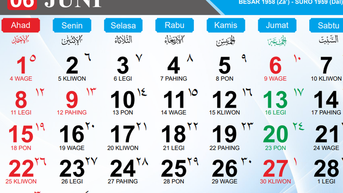 Tradisi 1 Suro 2025 dan Malam Jumat Kliwon: Ini Kalender Jawa dan Islam ...