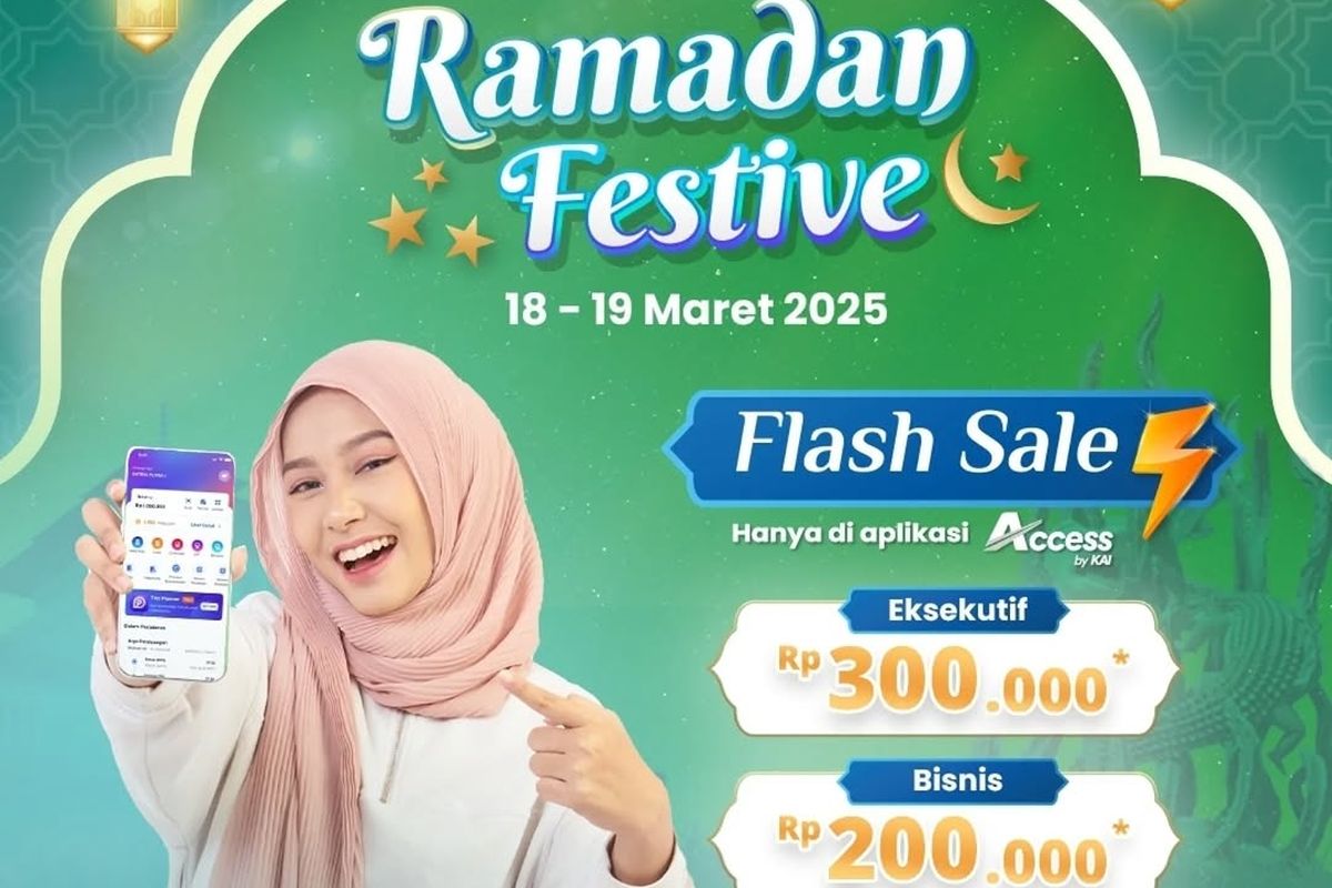 Promo Flash Sale Tiket Kereta Api Lebaran 2025, Ini Daftar KA dan Rutenya