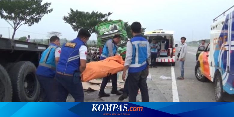 Kronologi Kecelakaan Bus Rombongan Guru SMP di Tol Solo-Ngawi, 2 Tewas