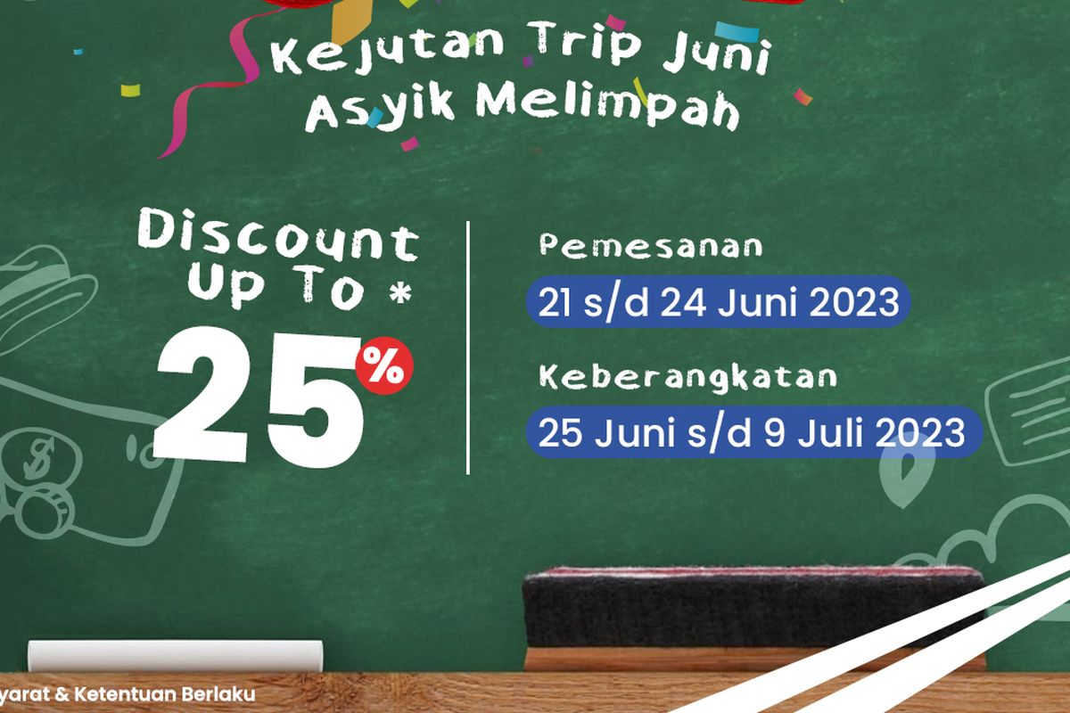 Promo Libur Sekolah: Diskon Tiket Kereta Api, Pesawat Garuda, dan Bus ...
