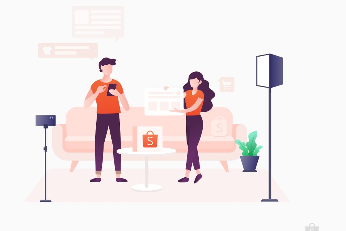 Cara Live di Shopee via Ponsel dan PC