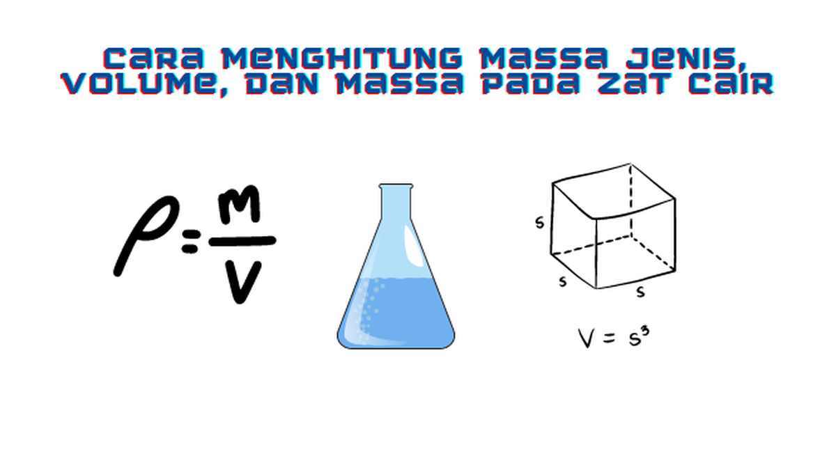 Cara Menghitung Massa Jenis, Volume, dan Massa pada Zat Cair