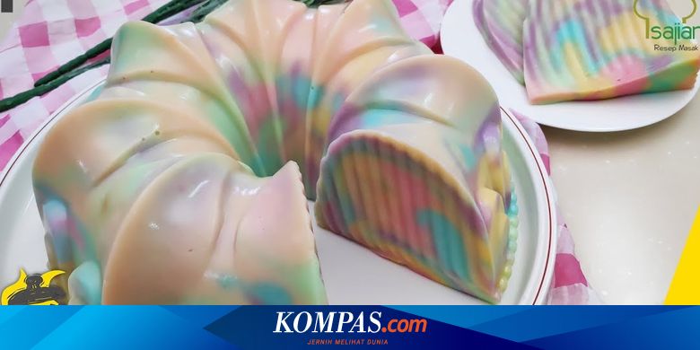 Resep Puding Roti Unicorn, Warna-warni Pastel nan Cantik