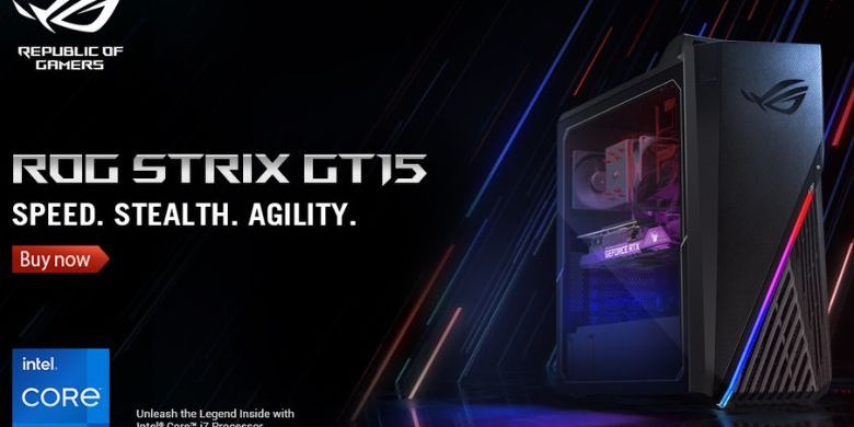 Asus Hadirkan Asus ROG Strix GT15, PC Gaming Intel Core 12th Gen Terkini