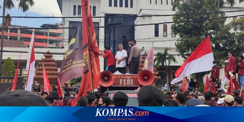 Demo Buruh Surabaya Tolak Kenaikan BBM, Begini Rekayasa Lalu Lintas ...