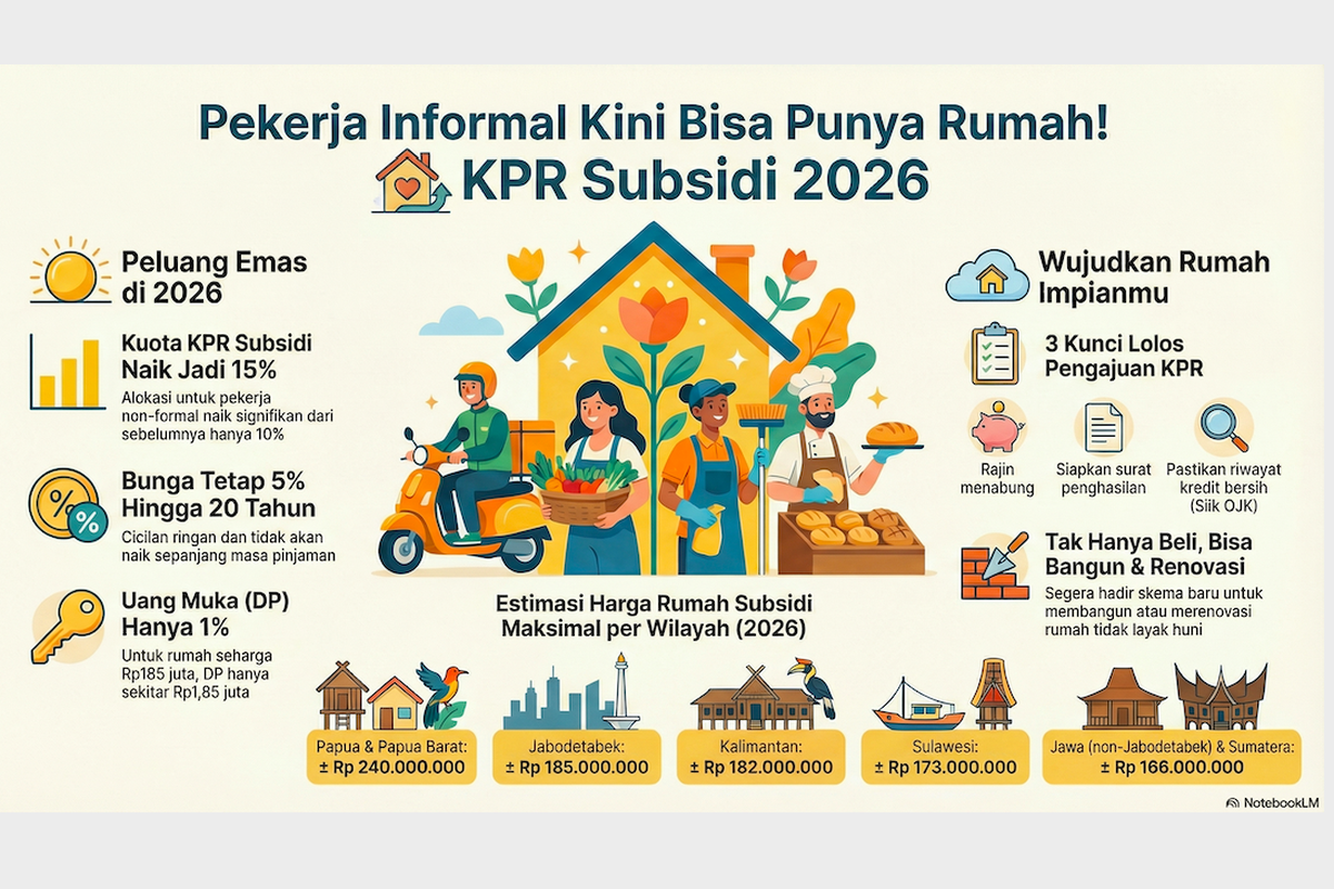 Berapa Harga Rumah Subsidi yang Bisa Dibeli Ojol, ART, Tukang Sayur?