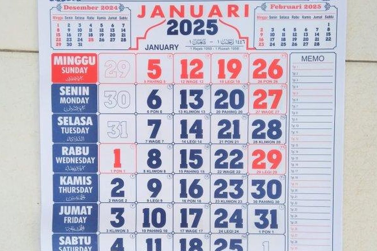 Daftar Tanggal Merah dan Cuti Bersama 2025 Berdasarkan SKB 3 Menteri