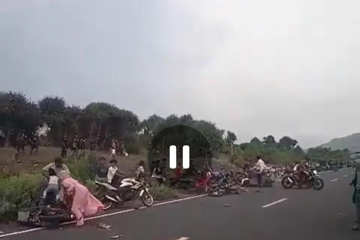 Pembalap Liar yang Videonya Viral Tabrak Pengendara hingga Terpelanting ...