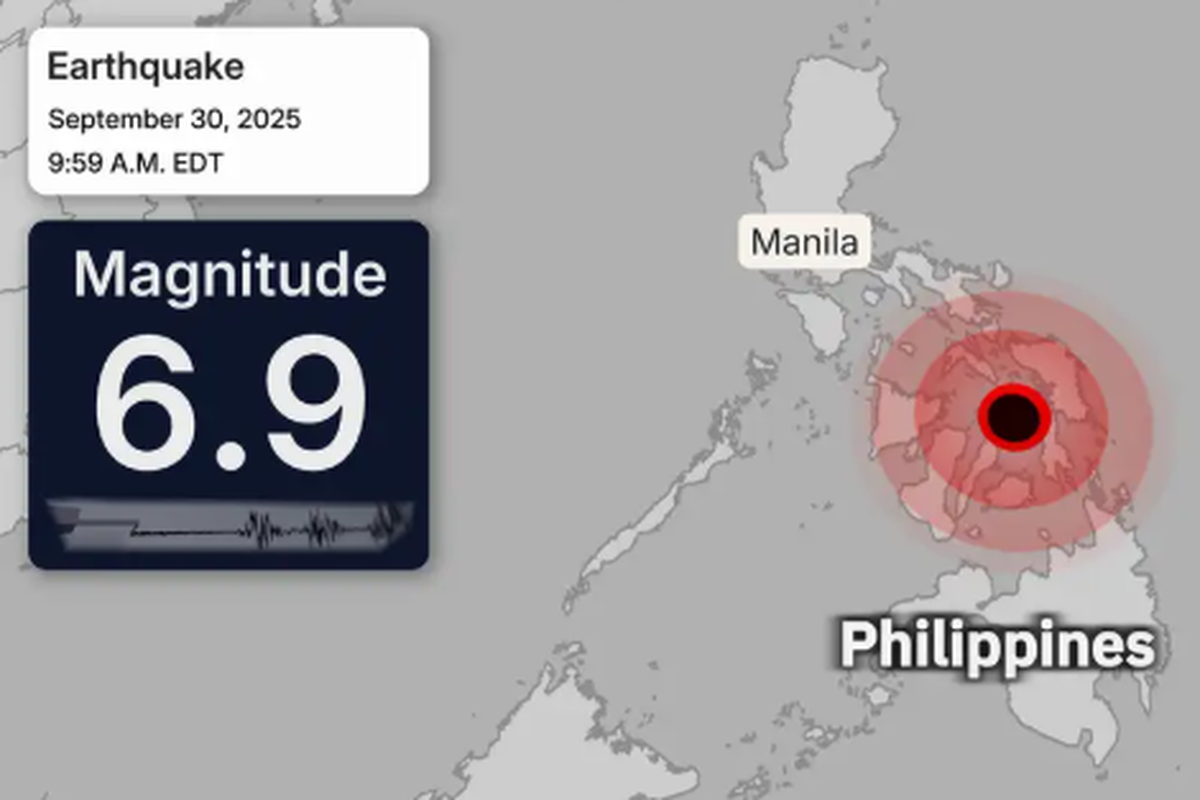 Update Gempa M 6,9 Filipina, 69 Orang Tewas, Gereja Tua dan Jembatan Ambruk