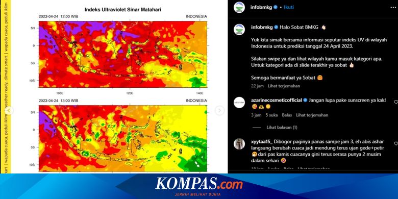 BMKG Umumkan Indeks UV Indonesia Tinggi, Apa Bahayanya bagi Kulit?