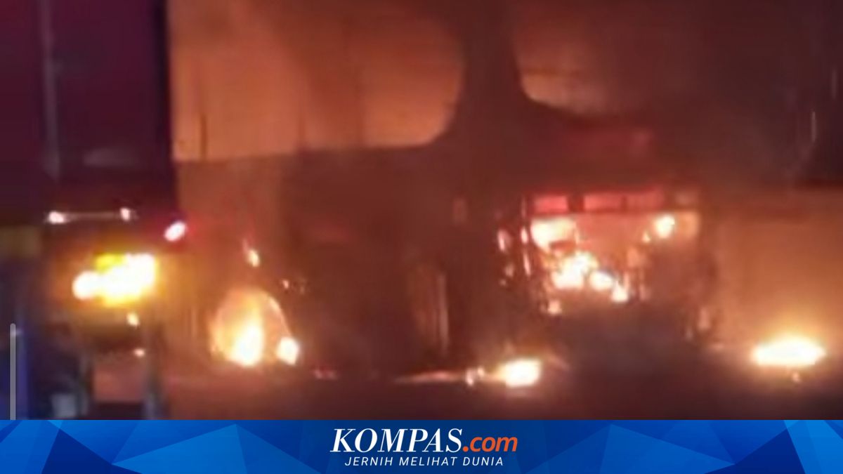 Penyebab Bus Terbakar di Tol Jakarta-Cikampek, Berawal dari Pecah Ban