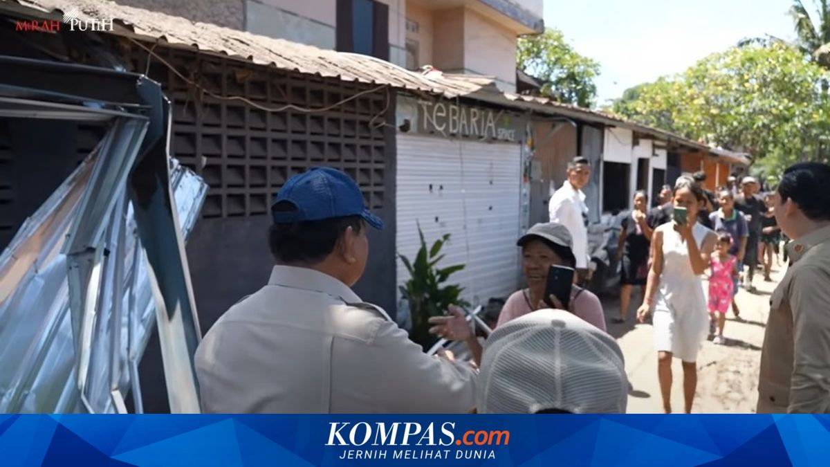 Kelakar Prabowo ke Korban Banjir Bali: Lebih Ganteng Pak Teddy Ya?