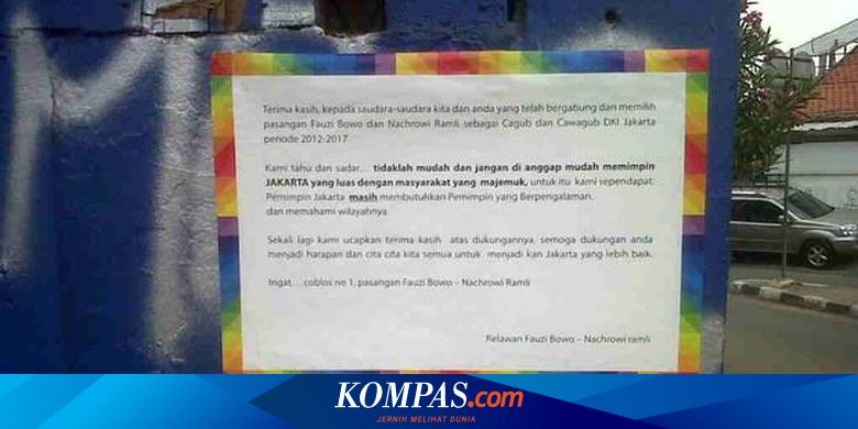 Stiker Coblos No. 1 Bertebaran