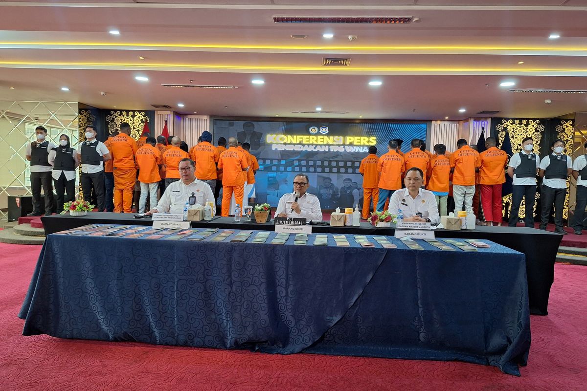 Imigrasi Tangkap 196 WNA Salahgunakan Izin hingga Jadi Investor Fiktif