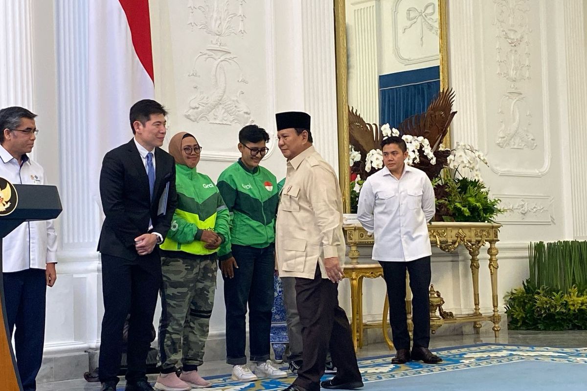 Prabowo Umumkan Ojol Dapat Bonus Hari Raya