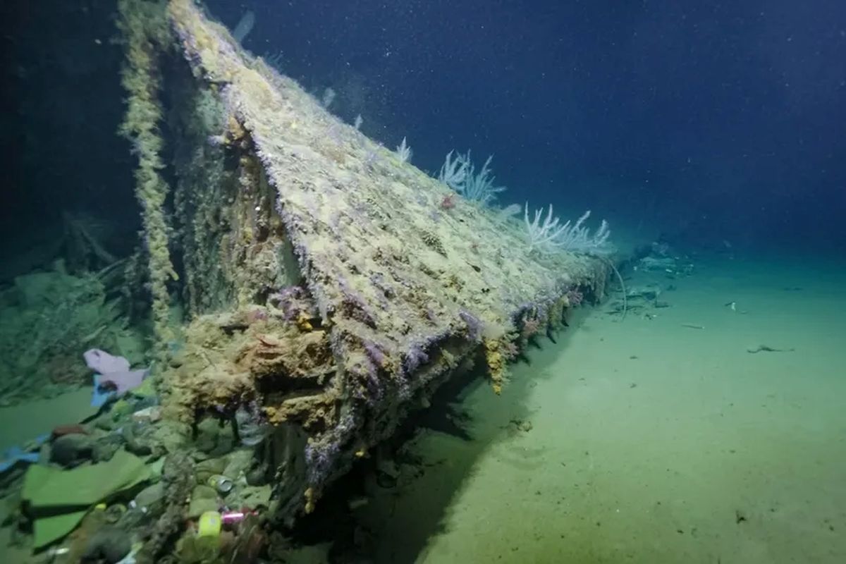 Haluan Kapal Perang AS yang Terkena Torpedo Jepang Ditemukan di Samudra ...