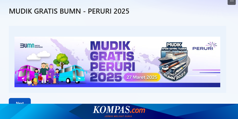 Sudah Dibuka, Ini Link dan Cara Daftar Mudik Gratis Peruri 2025