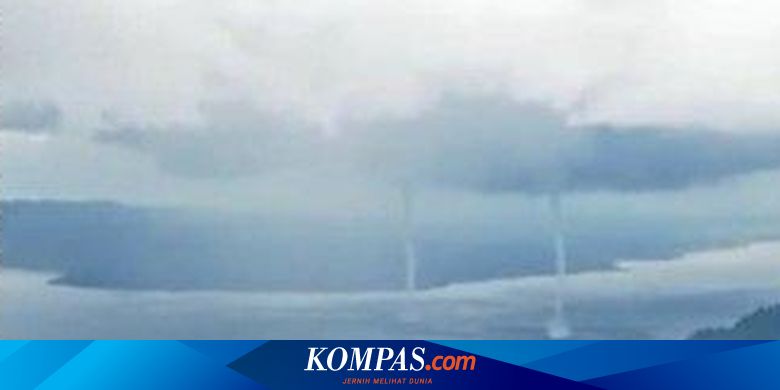 2 Pusaran Angin Muncul di Atas Danau Toba, BMKG Beri Penjelasan