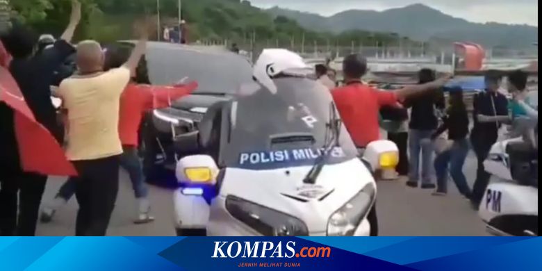 Kader PDI-P di Bima Nekat Terobos Pengawalan dan Cegat Mobil Jokowi