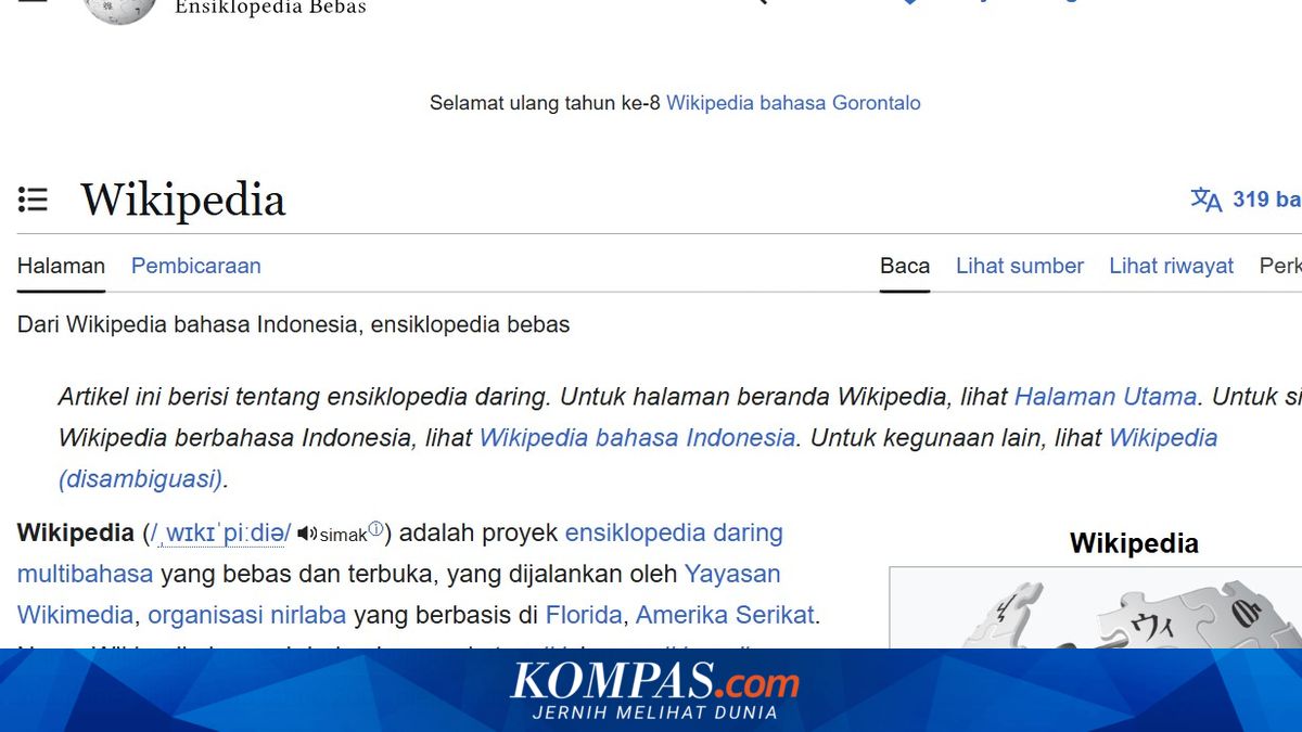 Mulai Rabu 22 April 2026, Wikipedia Terancam Tak Bisa Diakses di Indonesia
