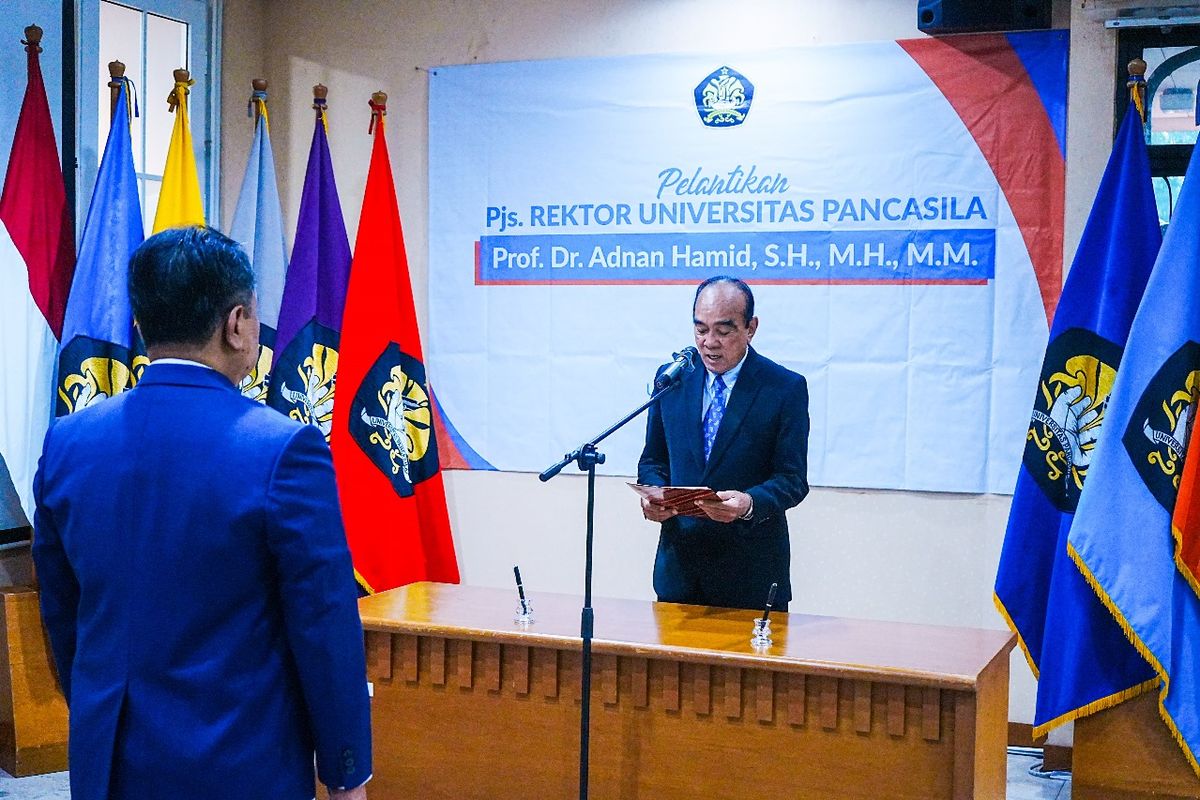 Prof. Adnan Hamid Dilantik Jadi Pejabat Sementara Rektor UP