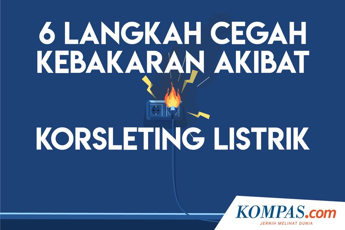 INFOGRAFIK: 6 Langkah Cegah Kebakaran akibat Korsleting Listrik