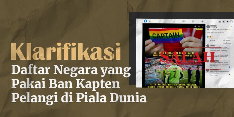INFOGRAFIK: Misinformasi Mengenai Ban Kapten Pelangi di Piala Dunia 2022