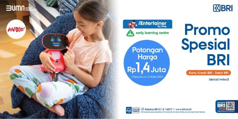 Latih Keterampilan Anak dengan Robot Pintar MIKO 3, BRI Hadirkan ...