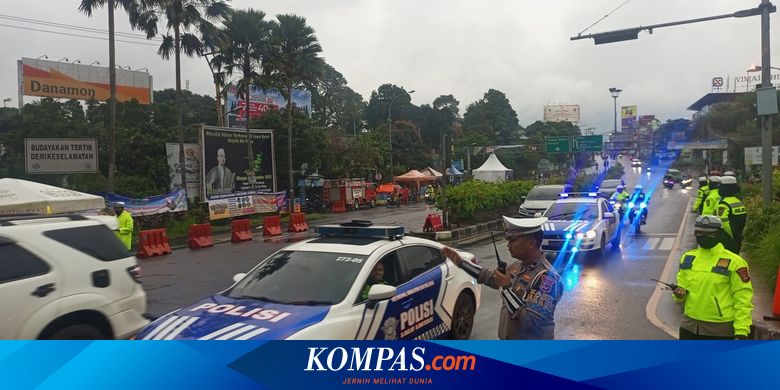 "One Way" Puncak Bogor Dihentikan, Pengguna Jalan Bisa Melintas Lagi