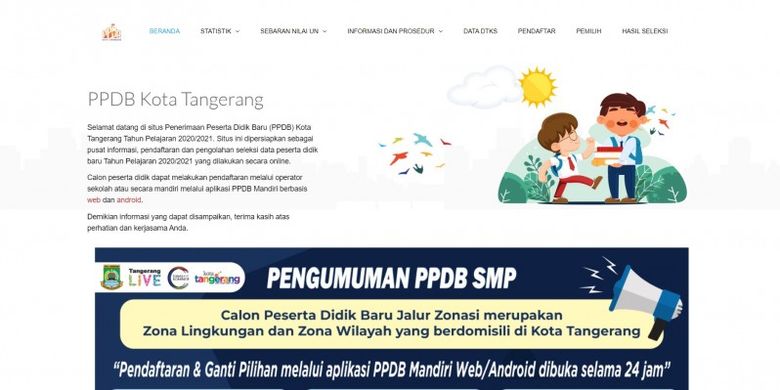 Foto : PPDB Online Tingkat SMP Kota Tangerang Bisa Dipantau 24 Jam, Ini ...