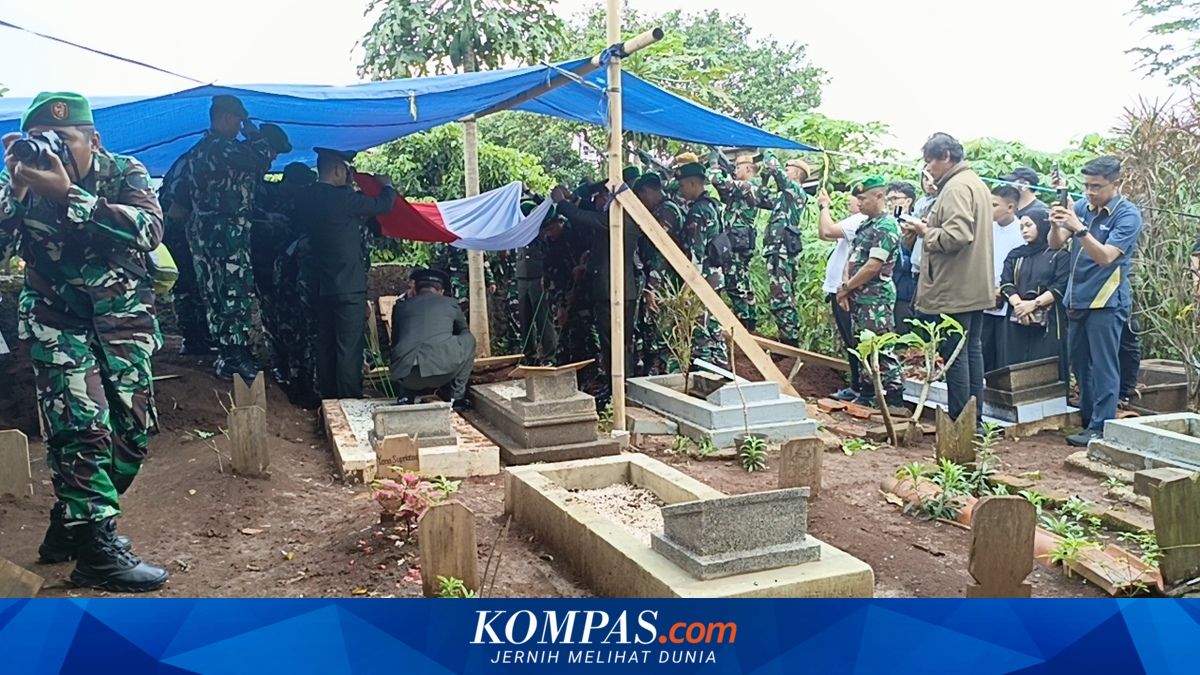 Tembakan Salvo, Hujan, dan Pecahnya Tangis di Pemakaman Mayor Anda Rohanda