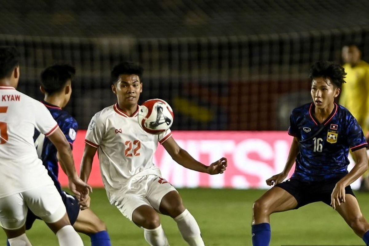 Hasil Myanmar Vs Laos 3-2, Brace Win Naing Tun Menangkan Tuan Rumah