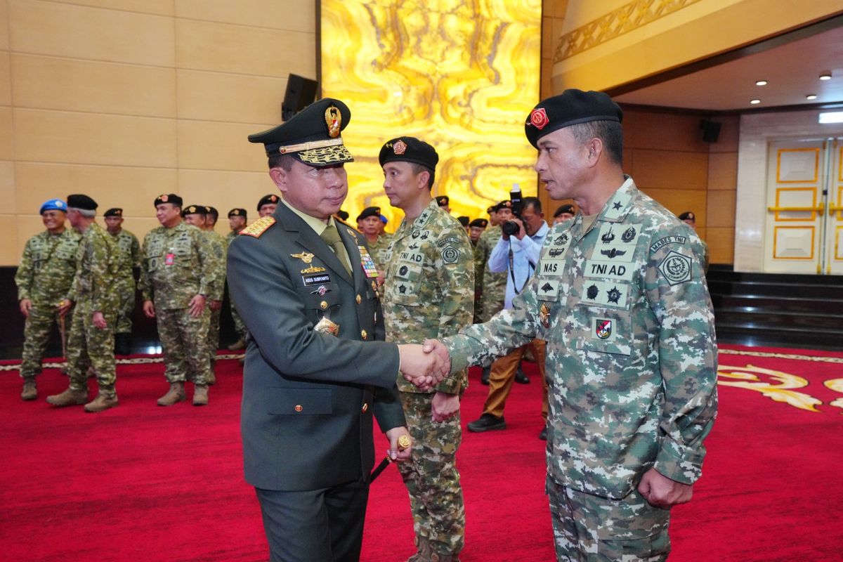Panglima Lantik Pejabat TNI, Kapuspen hingga Kapusdalops Berganti