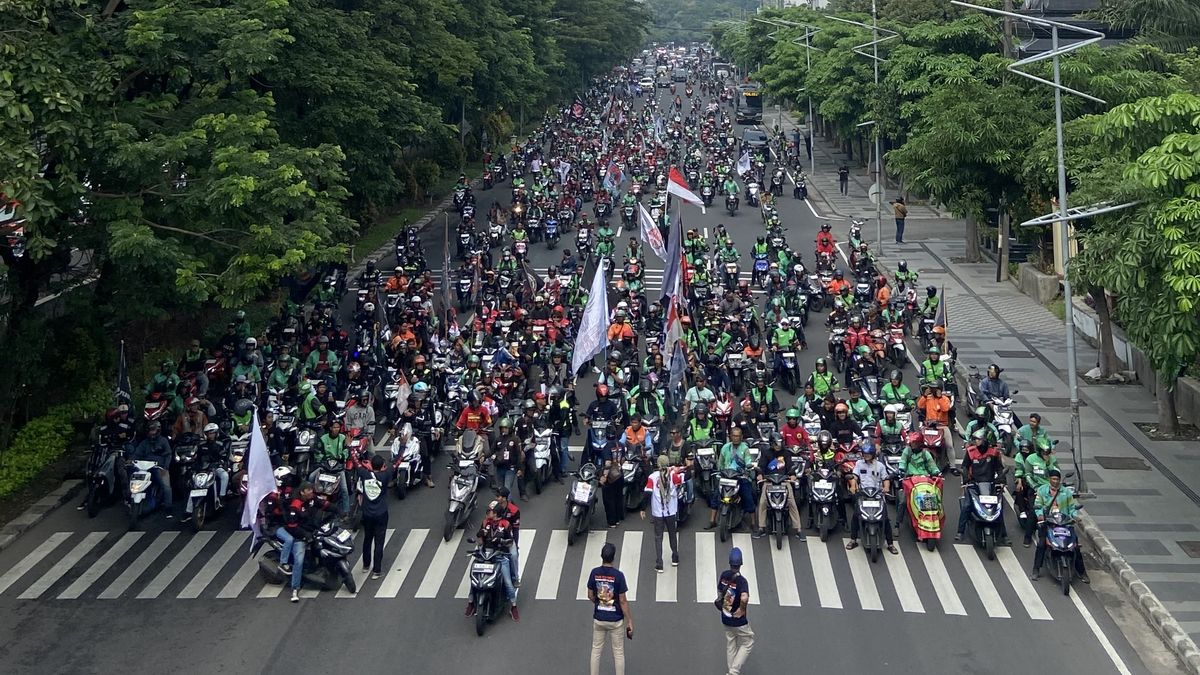Demo Ojol Banten Tuntut Transparansi Pengusutan Kasus Tewasnya Affan ...