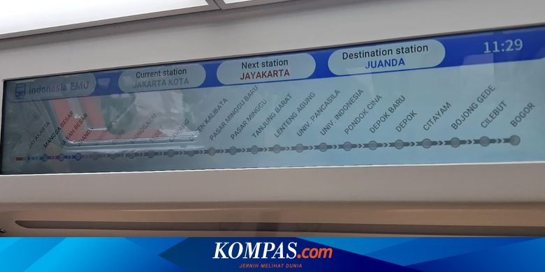 KRL Baru Mulai Beroperasi, Interior Modern dengan Sentuhan Digital