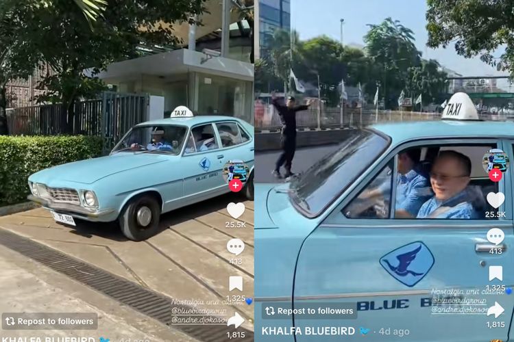 Foto : Saat Pendiri Blue Bird Nostalgia Keliling Jakarta Pakai Taksi ...