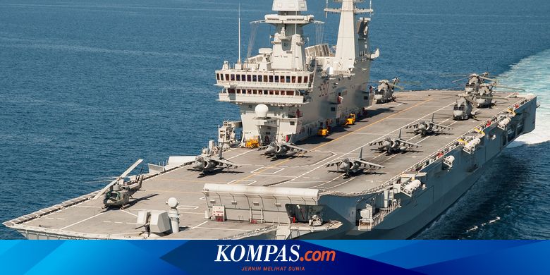Kapal Induk Italia "Cavour" Sandar di Jakarta, Bawa Jet Tempur F-35