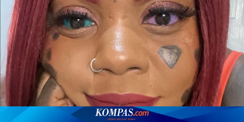 Tato Matanya Warna Biru dan Ungu, Seorang Ibu Berpotensi Buta